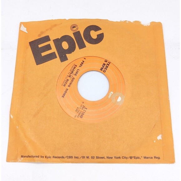 Media | Vintage 1973 Charlie Rich I Feel Like Going Home Epic Record 45 Rpm 7 Rc41 70s | Poshmark